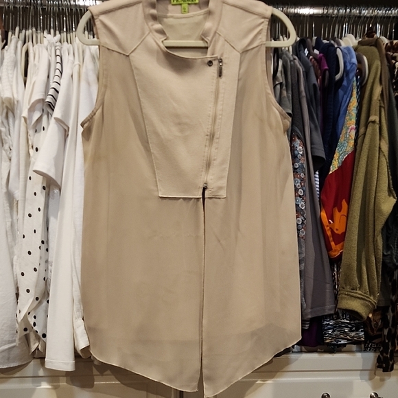Picadilly Fashion | Tops | Picadilly Fashion Tan Asymmetrical Blouse ...
